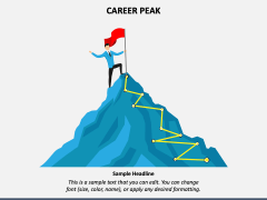 Career Peak Illustration for PowerPoint and Google Slides - PPT Slides