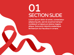 Free - Red Ribbon Week PowerPoint Template and Google Slides Theme