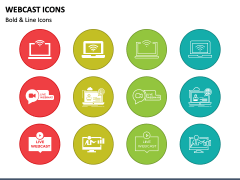 Webcast Icons for PowerPoint and Google Slides - PPT Slides