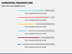 Horizontal Progress Bar for PowerPoint and Google Slides - PPT Slides