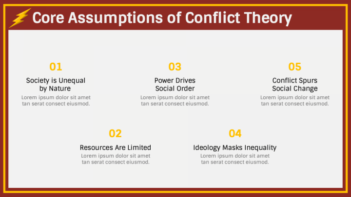 Conflict Theory PowerPoint and Google Slides Template - PPT Slides