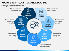 7 Points with Icons - Creative Diagram PowerPoint Presentation Slides ...