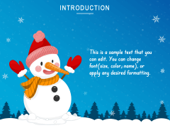 Free - Falling Snow Presentation Theme for PowerPoint and Google Slides