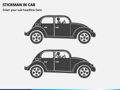 Stickman in Car Illustration for PowerPoint and Google Slides - PPT Slides