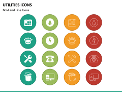 Utilities Icons for PowerPoint and Google Slides - PPT Slides