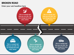 Broken Road PowerPoint and Google Slides Template - PPT Slides