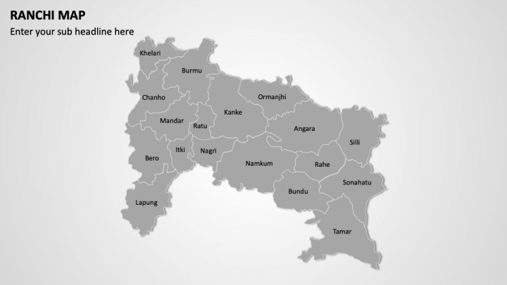 Ranchi Map for PowerPoint and Google Slides - PPT Slides
