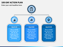 100-Day Action Plan PowerPoint and Google Slides Template - PPT Slides
