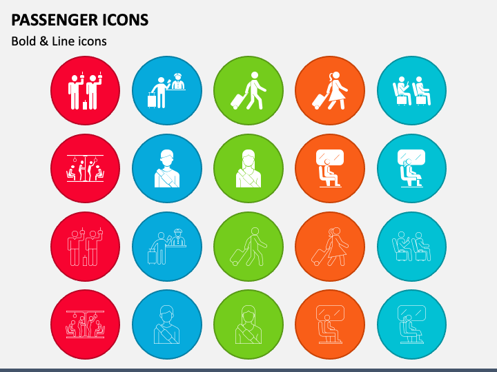 Passenger Icons for PowerPoint and Google Slides - PPT Slides
