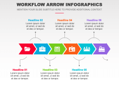 Workflow Arrow Infographics for PowerPoint and Google Slides