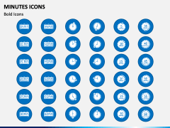Minutes Icons for PowerPoint and Google Slides - PPT Slides