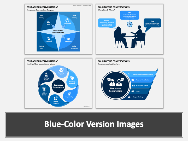 Courageous Conversations PowerPoint and Google Slides Template - PPT Slides