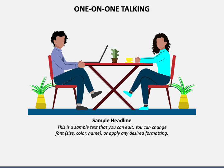 One-on-One Talking Illustration for PowerPoint and Google Slides - PPT ...