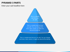 Pyramid 3 Parts PowerPoint Template - PPT Slides