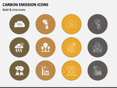 Carbon Emission Icons for PowerPoint and Google Slides - PPT Slides