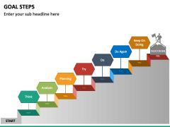 Goal Steps PowerPoint and Google Slides Template - PPT Slides