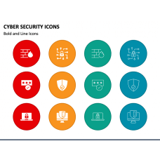 Cyber Law Icons PowerPoint Template - PPT Slides | SketchBubble