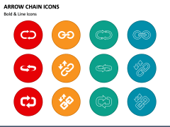 Arrow Chain Icons for PowerPoint and Google Slides - PPT Slides