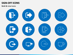 Sign off Icons for PowerPoint and Google Slides - PPT Slides