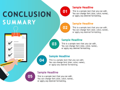 Conclusion Summary Slides for PowerPoint and Google Slides - PPT Slides