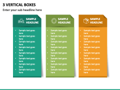 3 Vertical Boxes PowerPoint Template - PPT Slides