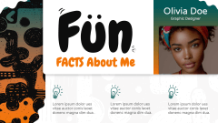 Free - Fun Facts About Me Presentation for PowerPoint and Google Slides