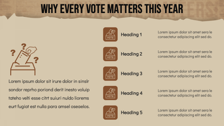 Free - Election Theme for PowerPoint and Google Slides Template - PPT ...