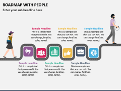 Roadmap With People for PowerPoint and Google Slides - PPT Slides