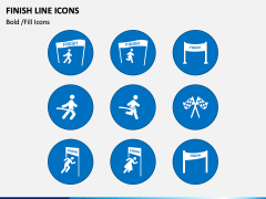 Finish Line Icons for PowerPoint and Google Slides - PPT Slides