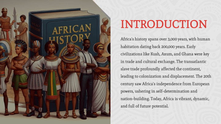 Free - History of Africa PowerPoint and Google Slides Template - PPT Slides