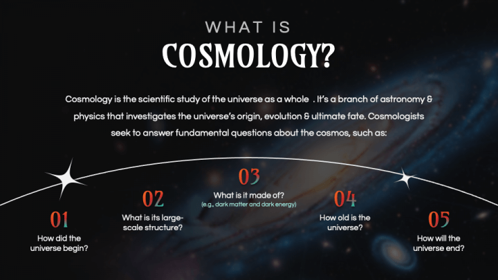 Cosmology PowerPoint and Google Slides Template - PPT Slides