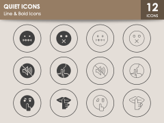 Quiet Icons for PowerPoint and Google Slides - PPT Slides