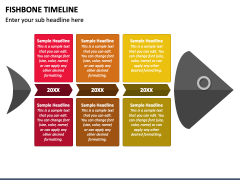 Fishbone Timeline PowerPoint and Google Slides Template - PPT Slides