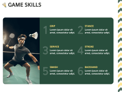 Free - Badminton Player Portfolio PowerPoint and Google Slides Template ...