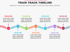 Train Track Timeline PowerPoint and Google Slides Template - PPT Slides