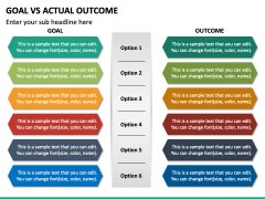 Goal Vs Actual Outcome PowerPoint and Google Slides Template - PPT Slides
