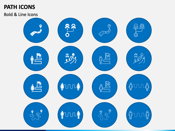 Path Icons for PowerPoint and Google Slides - PPT Slides