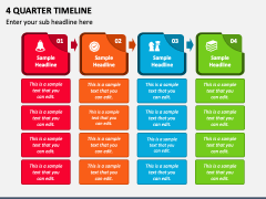 4 Quarter Timeline PowerPoint Presentation Slides - PPT Template