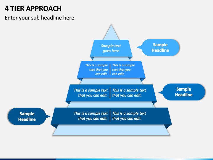 4 Tier Approach PowerPoint Presentation Slides - PPT Template