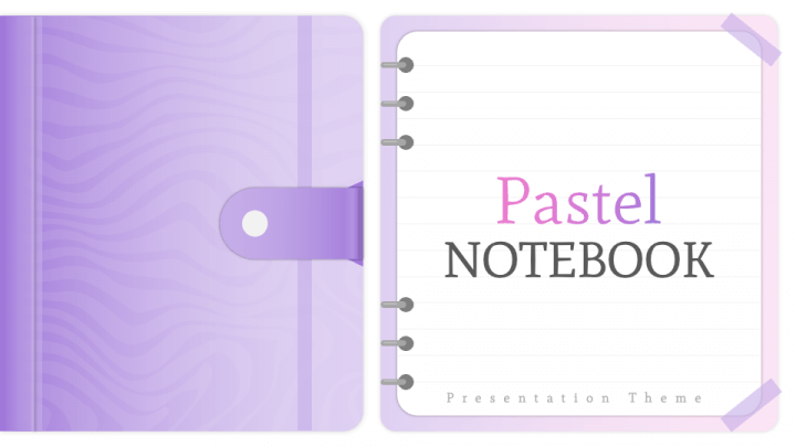 Free - Pastel Notebook Theme for PowerPoint and Google Slides - PPT Slides