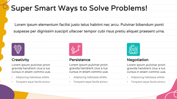 Free - Problem Solving Lesson for Children PowerPoint and Google Slides Template - PPT Slides