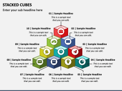 Stacked Cubes for PowerPoint and Google Slides - PPT Slides