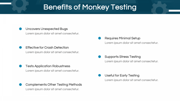 Monkey Testing PowerPoint and Google Slides Template - PPT Slides