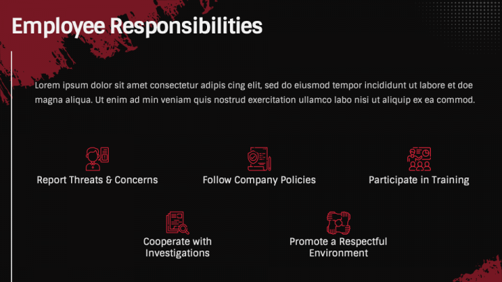 Free - Workplace Violence Prevention Plan PowerPoint and Google Slides ...