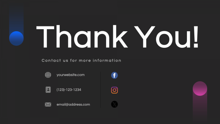 Simple Thank You Slides for PowerPoint and Google Slides - PPT Slides