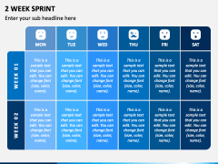 2 Week Sprint PowerPoint and Google Slides Template - PPT Slides