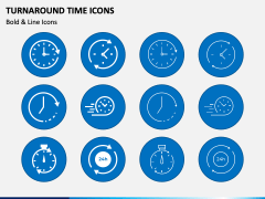 Turnaround Time Icons for PowerPoint and Google Slides - PPT Slides