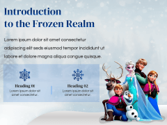 Free - Frozen Disney Theme for PowerPoint and Google Slides - PPT Slides