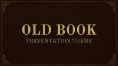 Free - Old Book Presentation Theme for PowerPoint and Google Slides ...