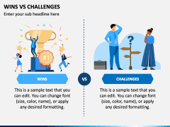 Wins Vs Challenges PowerPoint and Google Slides Template - PPT Slides